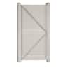 Weatherables Augusta 3.7 ft. W x 6 ft. H Tan Vinyl Privacy Fence Gate ...
