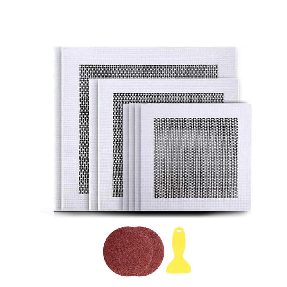 Wellco 4/6/8 in. Self-Adhesive Aluminum Wall Repair Patch Kit Drywall ...