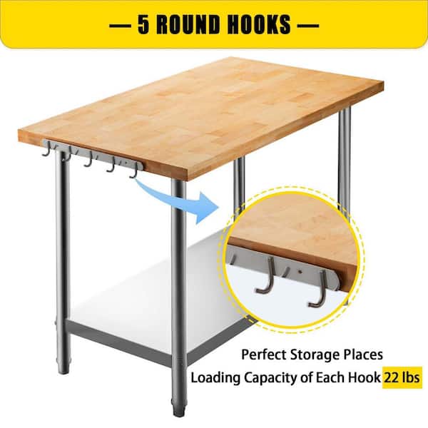 24 x 96 Stainless Steel Work Table with Open Base