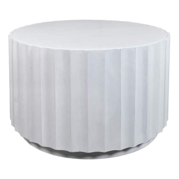 Carolina Chair and Table Harrison 30 in. White Wood Vertical Groove ...