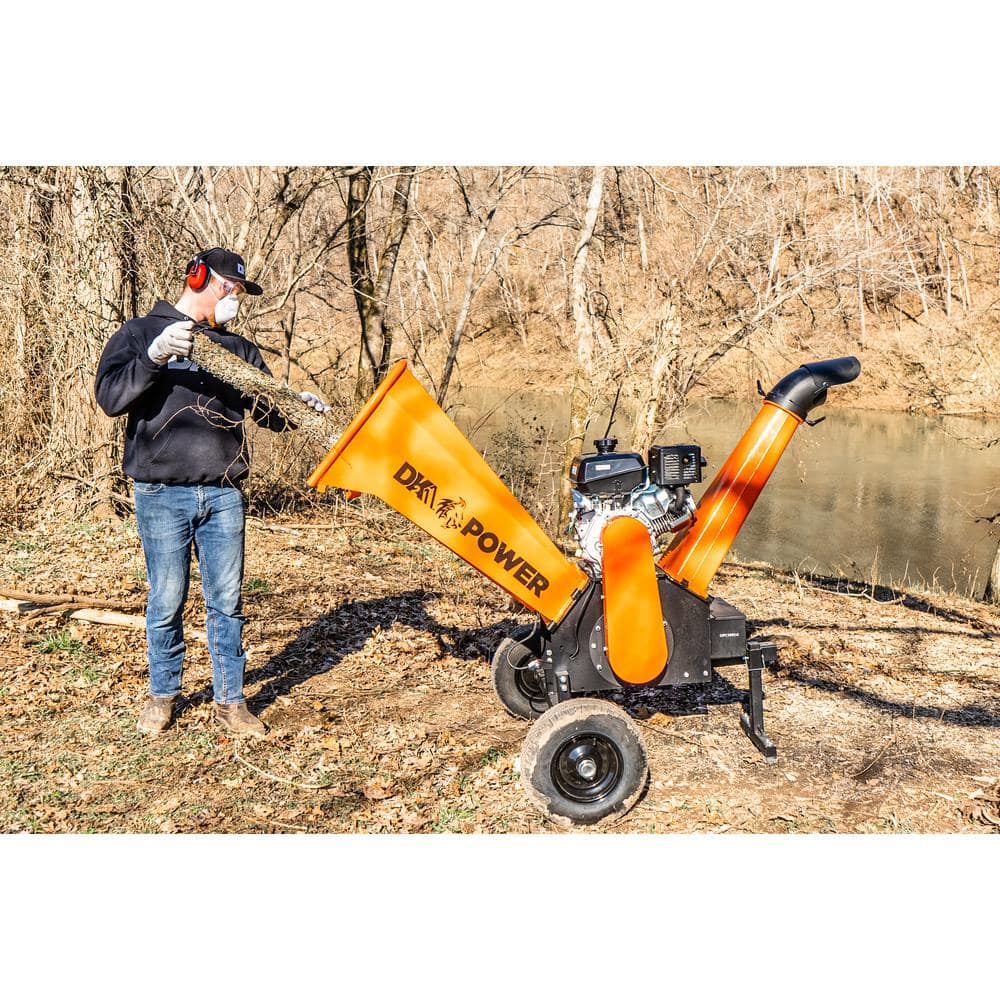 6 in. 14 HP Gas Powered Kohler Engine Certified Commercial Chipper ...