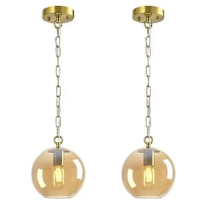 ZHLWIN Home Lighting 40W 1-Light Smoke Gray Modern Pendant Light with ...