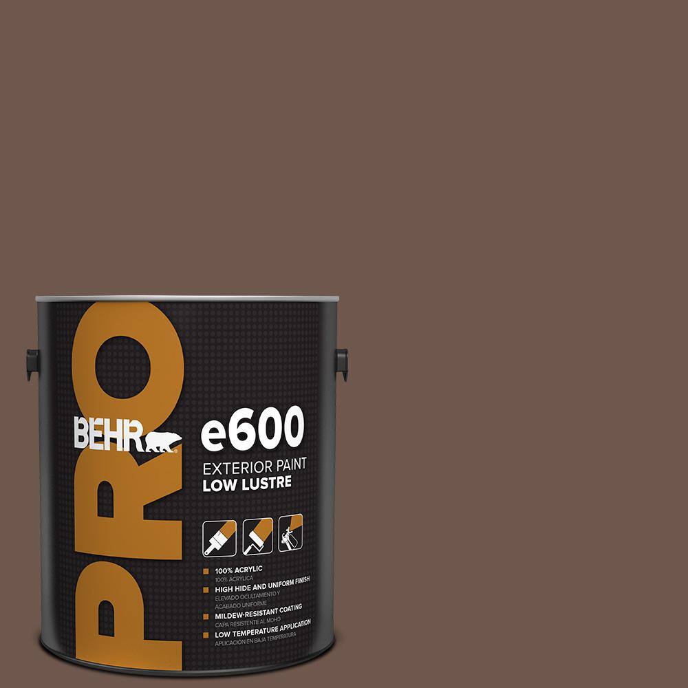 BEHR PRO 1 gal. #N170-6 Natural Bark Low Luster Exterior Paint PR62301 ...