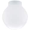 Westinghouse 6 in. White Glass Threaded Neck Globe with 3-1/4 in ...
