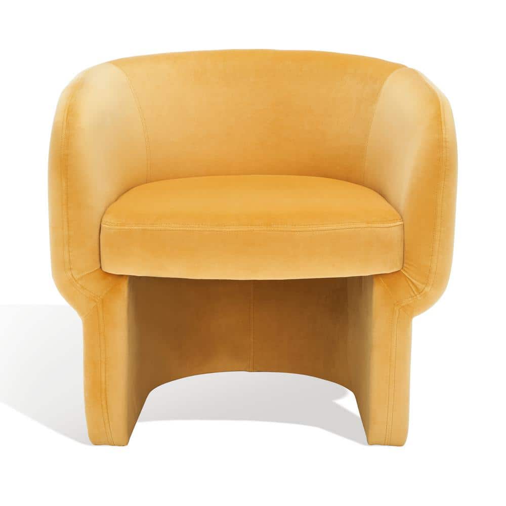 SAFAVIEH Kellyanne Mustard Accent Chair SFV5023C - The Home Depot
