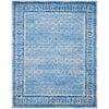 SAFAVIEH Adirondack Silver/Blue 9 ft. x 12 ft. Border Geometric Area ...