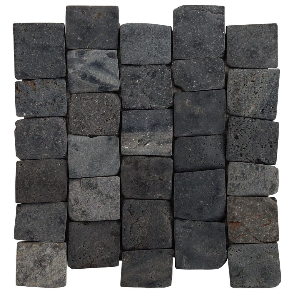 Ivy Hill Tile Countryside Pathway Alor Black 6 in. x 0.47 in. Natural ...
