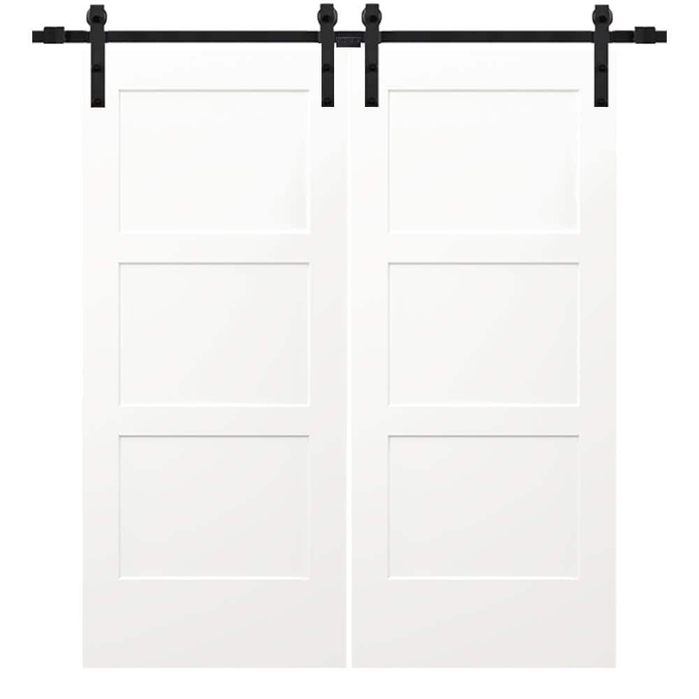 MMI DOOR 64 in. x 80 in. Birkdale Primed Solid Core Composite Sliding ...