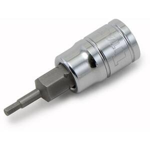 TITAN 1/4 in. Drive 3 mm Hex Bit Socket TIT15603