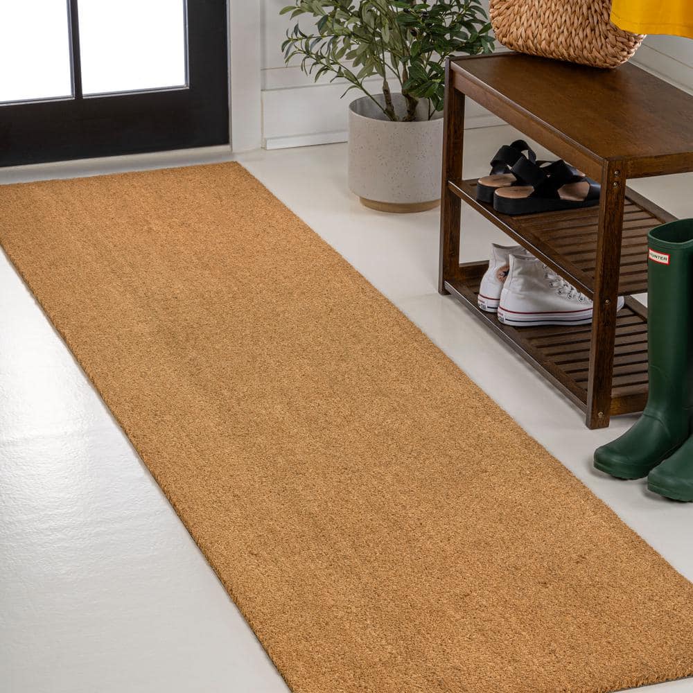 JONATHAN Y Peater Classic Casual Commercial Indoor Natural Coir Light ...