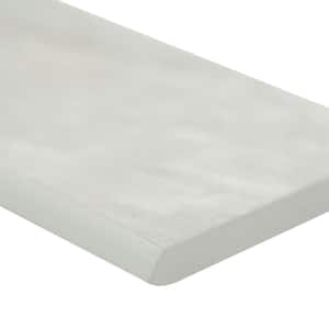 Gray Double Beveled 6 in. x 72 in. Polished Engineered Bullnose Marble ...