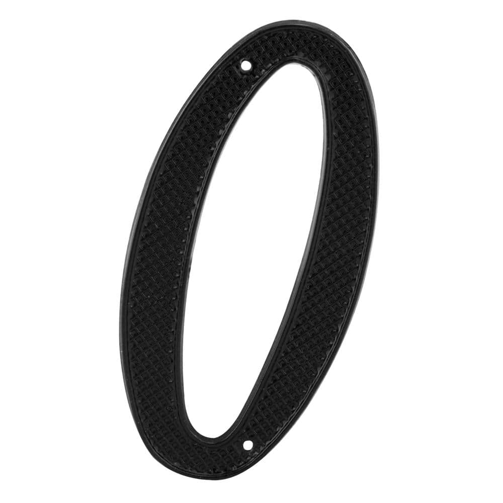 Prime-Line 4 in. House Number 0, Diecast, Black Finish MP4110 - The ...