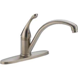 Delta Collins Lever Single-Handle Standard Kitchen Faucet in Stainless ...