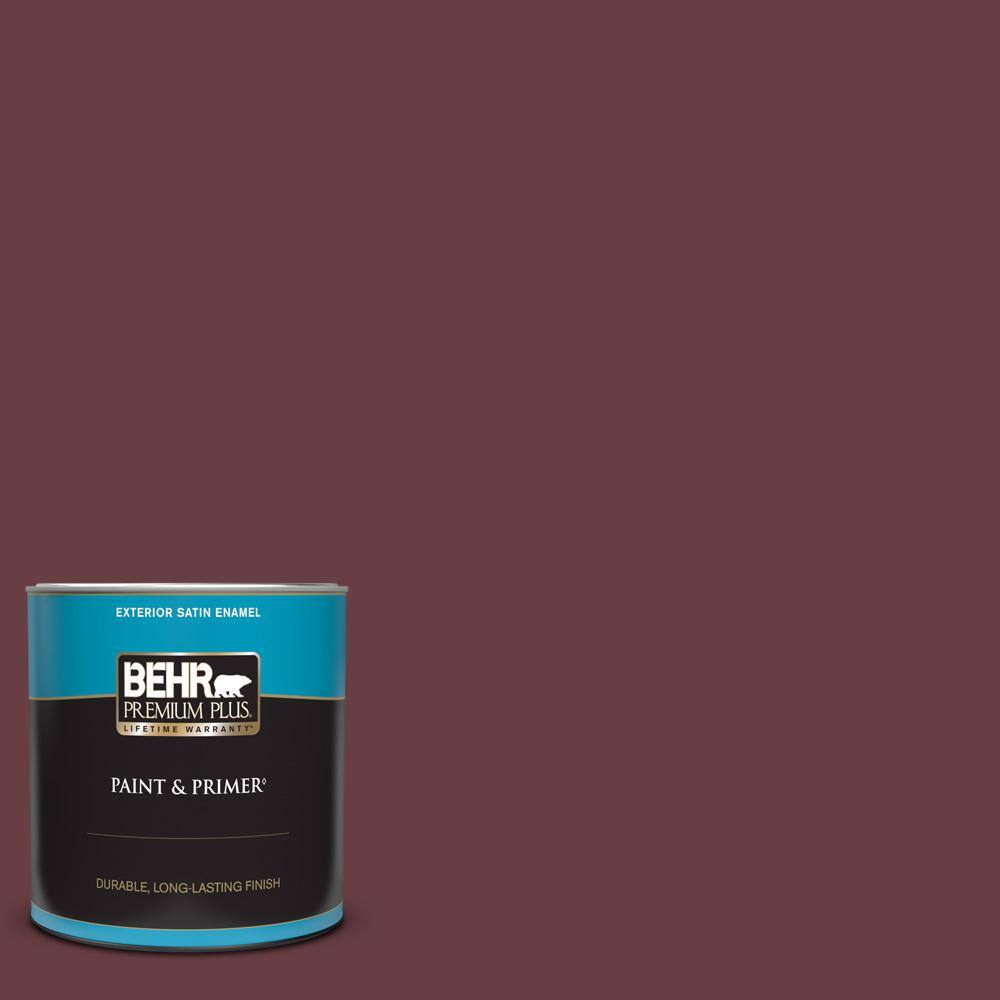 BEHR PREMIUM PLUS 1 qt. #T14-11 Imperial Jewel Satin Enamel Exterior ...