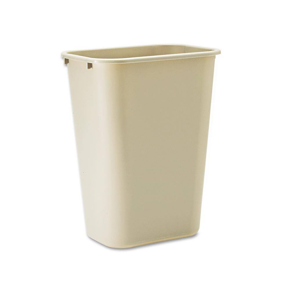 Rubbermaid Commercial Products 10.25 Gal. Beige Plastic Rectangular ...