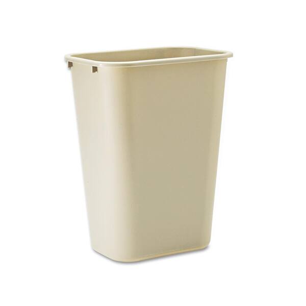 Rubbermaid Commercial Products 10.25 Gal. Beige Plastic Rectangular ...