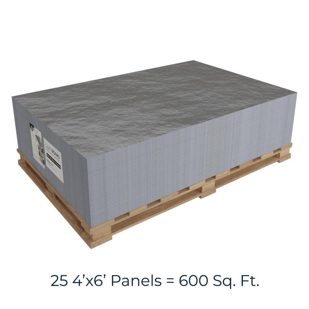 QUIETBOARD 600 sq. ft. 4 ft. x 6 ft. Premium Acoustical and Insulating ...
