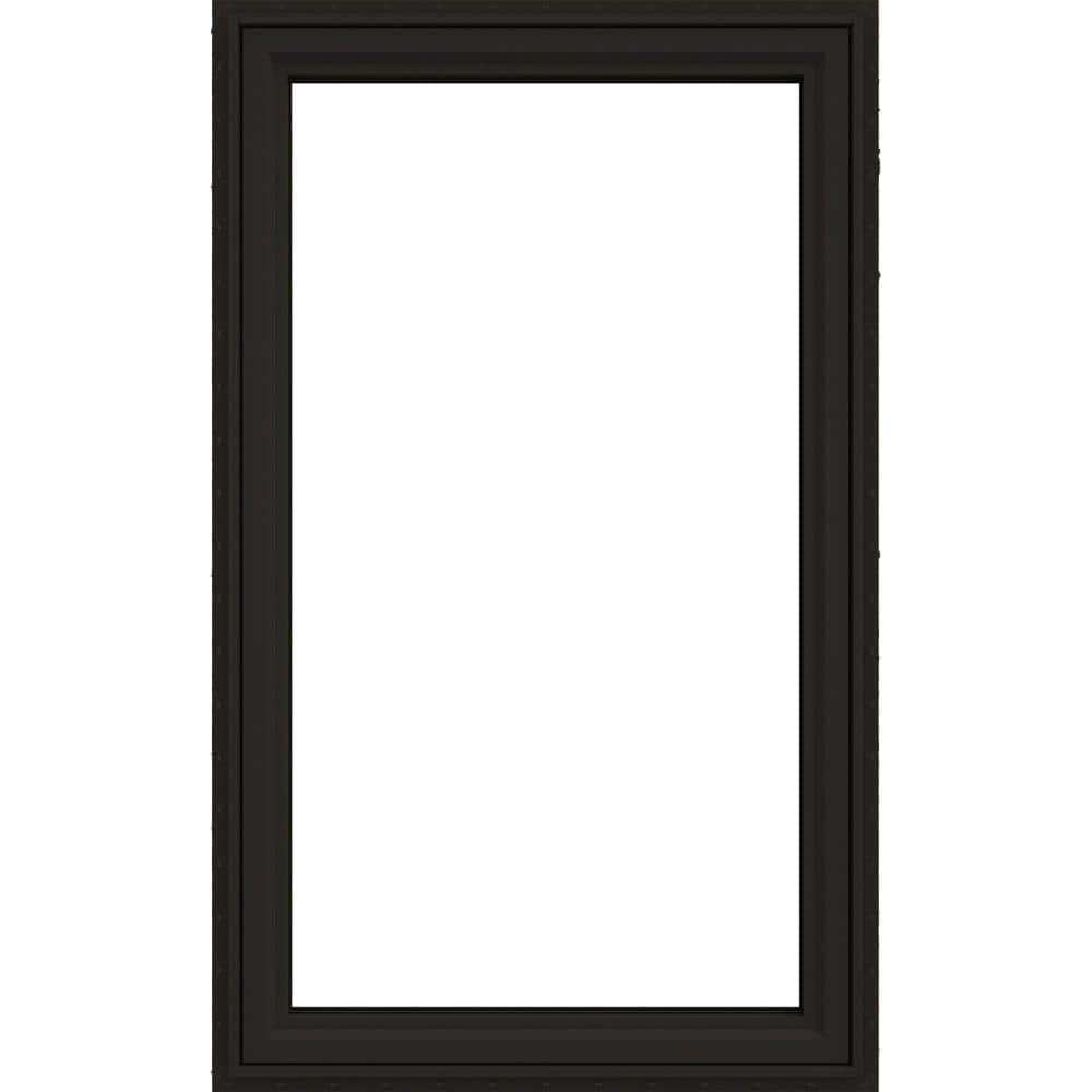 JELD-WEN 28 in. x 54 in. V4500 Right-Hand Casement Vinyl Window With ...