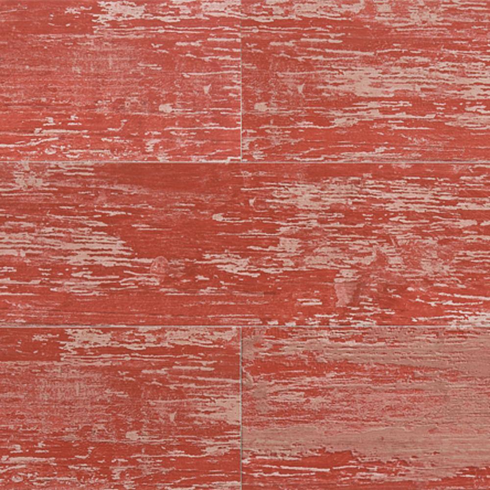 Grosfillex Element Wood 1 4 In X 6 In X 48 In Red Shiplap Resin Wall