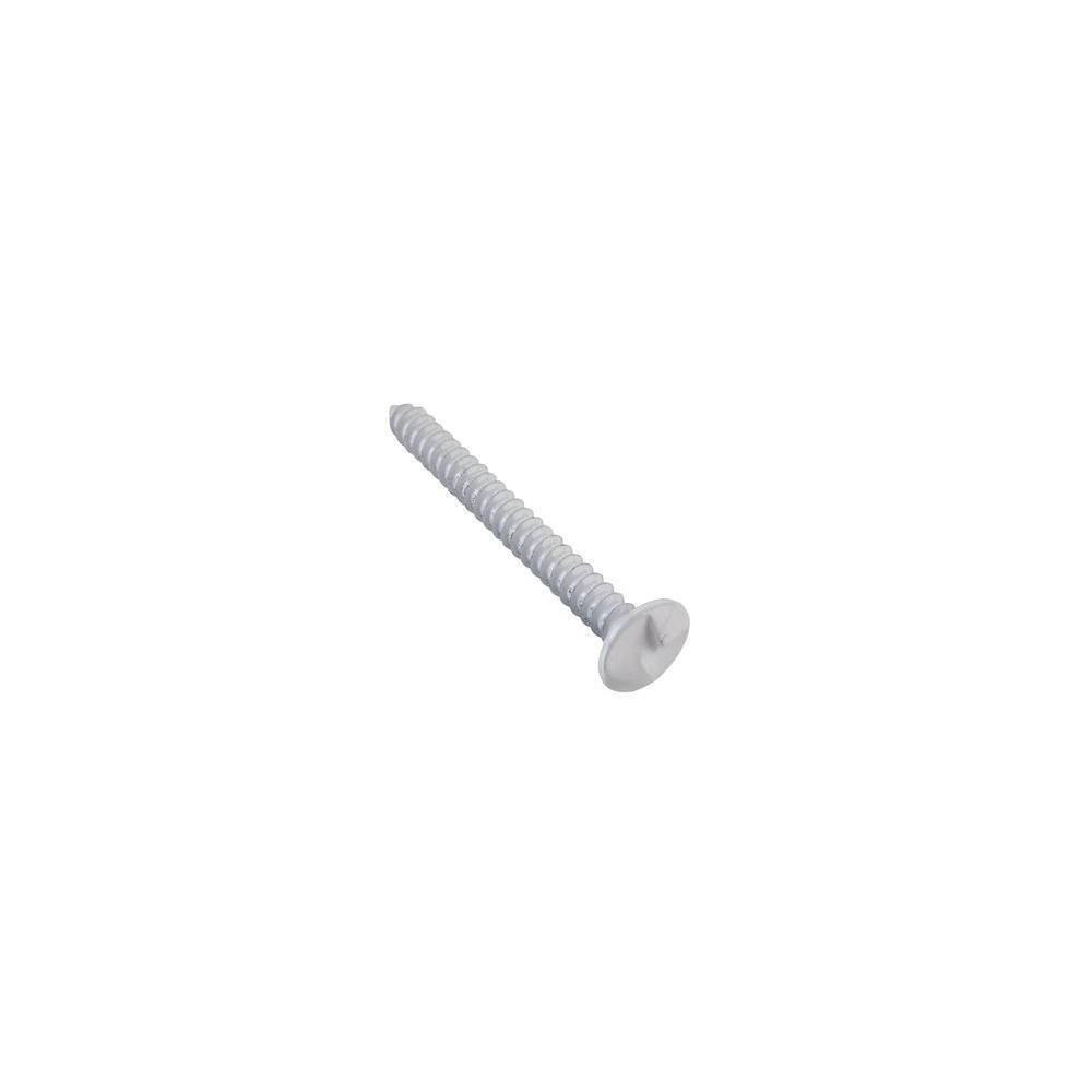 Grisham 4 in. One-Way Screws for Window Bar, White (4-Pack) WB-S4 - The ...