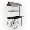 Alpine Corporation Farm Fresh Indoor/Outdoor Metal and Wood Garden Cart ...