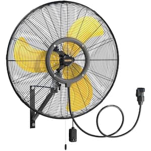 Schaefer 24 in. Black Oscillating Wall Mounted Fan TW24B-HD - The Home ...