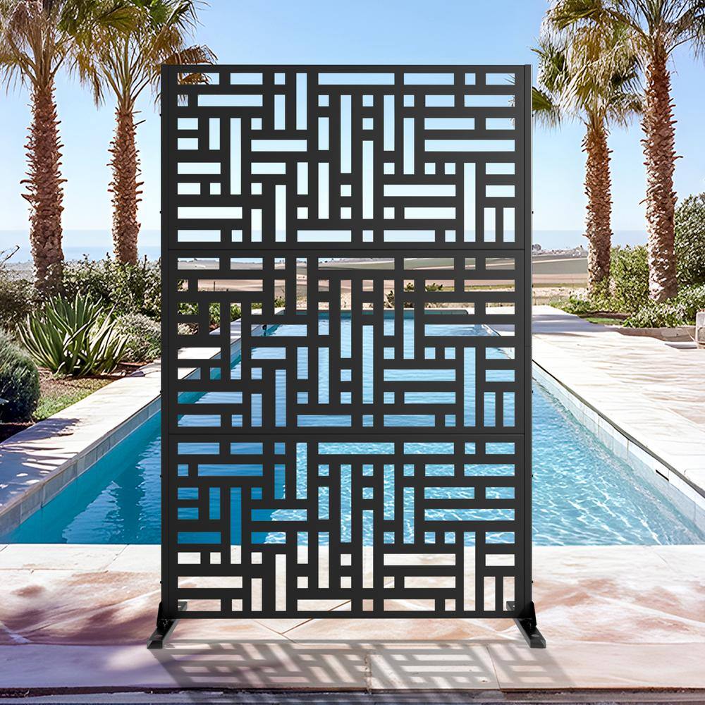 Dovelina 72 in. H x 47 in. W Galvanized Metal Wall Decal Outdoor ...