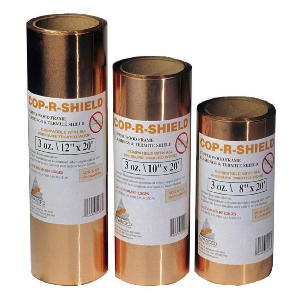 Cop-R-Shield PC 12 in. x 20 ft. Copper Flashing 12 Rolls CRSPC312 - The ...