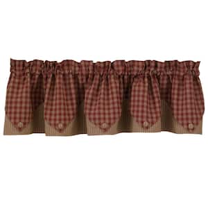 Park Designs Sturbridge Wine Point Valance 315-472K - The Home Depot