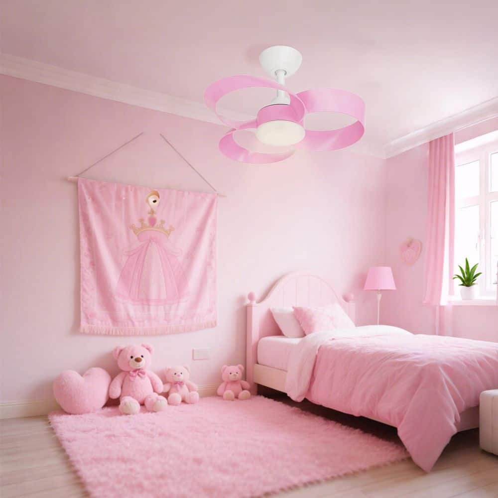 Breezism Windora II 22 in. Morden Indoor White Standard Mount Ceiling ...
