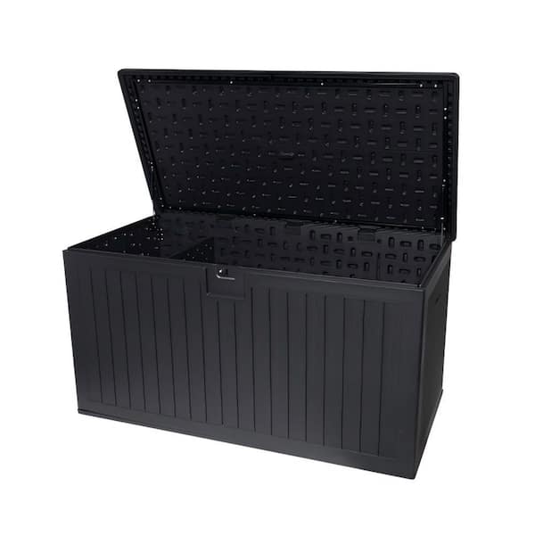 IALTRUISTIC 260 gal. Resin Deck Box Plastic Patio Outdoor Lockable ...