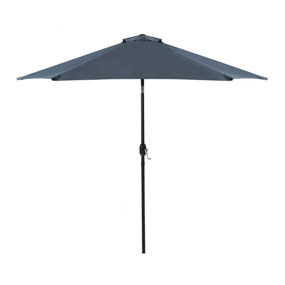 IHOMEadore 13 ft. Steel Outdoor Patio Umbrella with Adjustable Tilt ...