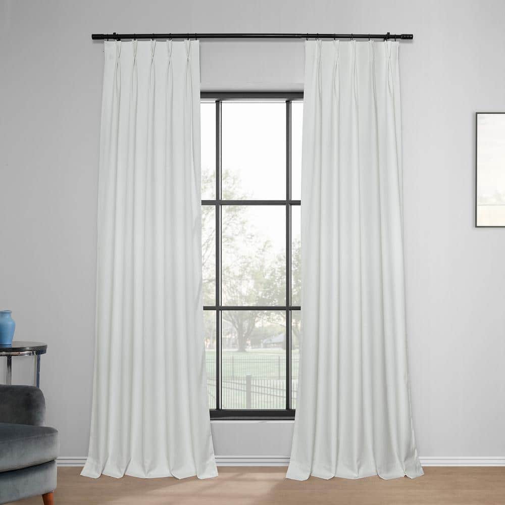 Exclusive Fabrics & Furnishings Off-White Performance Linen Curtains ...