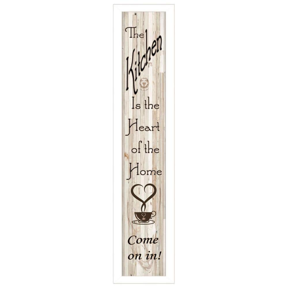 HomeRoots Charlie Kitchen Is The Heart of The Home 1-Piece Framed Wall ...