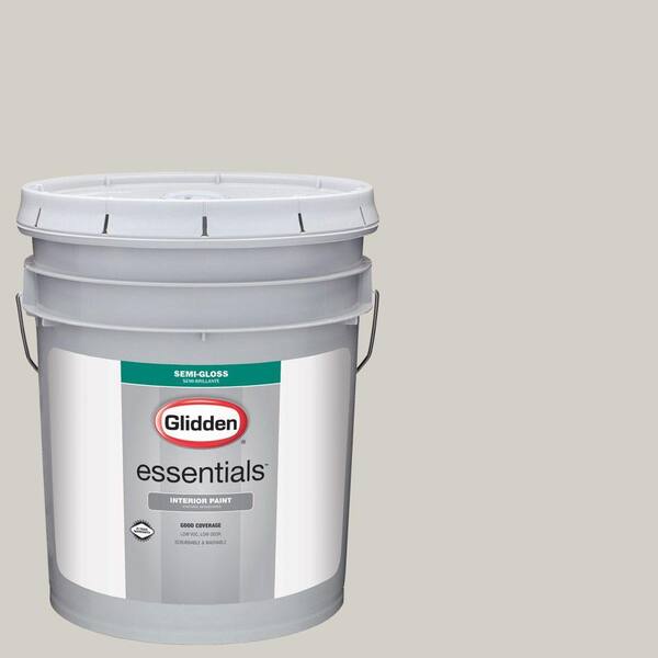 Glidden Essentials 5 gal. #HDGCN03D Natural Silver Wool Semi-Gloss ...