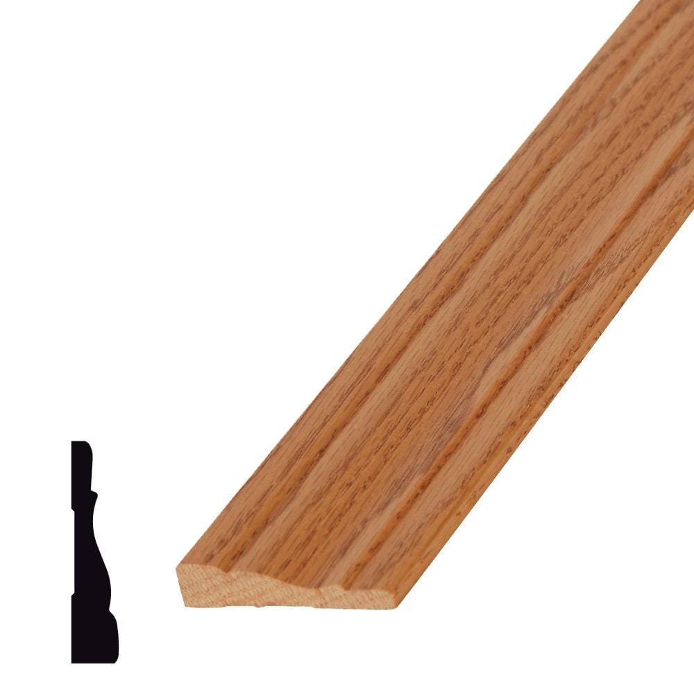 Alexandria Moulding LWM 356 1/2 in. x 2-1/4 in. x 84 in. Stained Oak ...