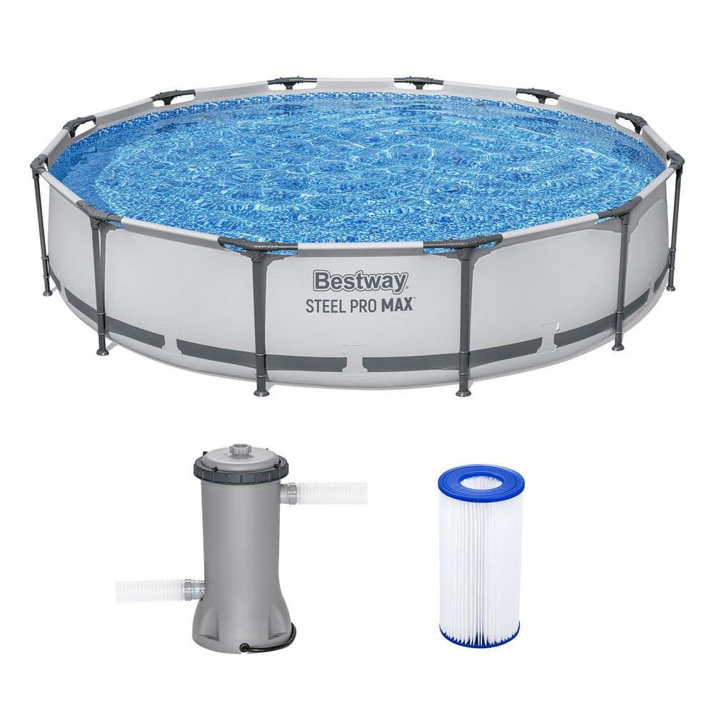 Reviews for Bestway Steel Pro MAX 12 ft. Round 30 in. Deep Above Ground ...
