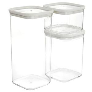 Home Basics 3-Piece Plastic Cereal Container Set SC10937 - The Home Depot