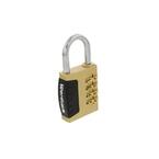 WordLock 4-Dial Word Padlock Combination Lock-PL-056-SL - The Home Depot