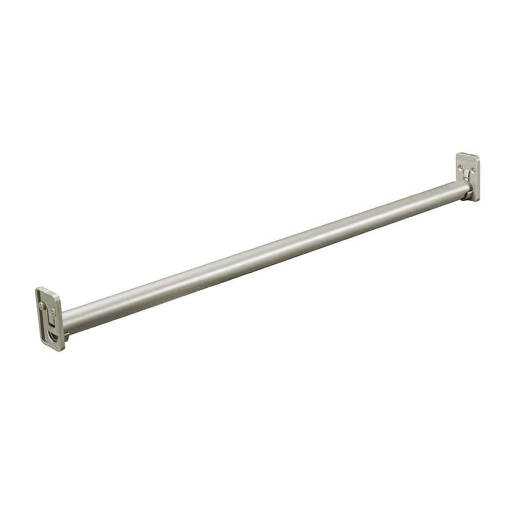 ClosetMaid Impressions 30 in. - 48 in. Satin Nickel Adjustable Teardrop ...
