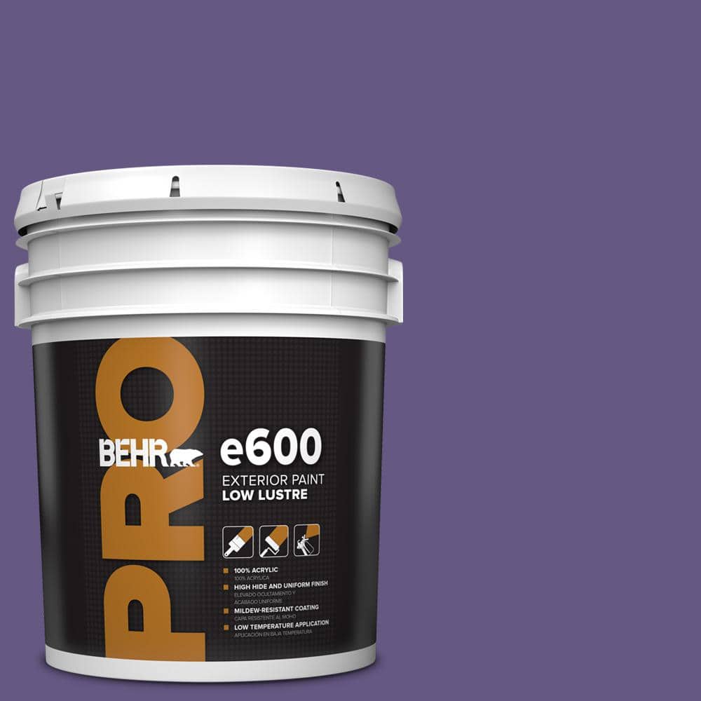 BEHR PRO 5 gal. #640B-7 Berry Jam Low Luster Exterior Paint PR62305 ...
