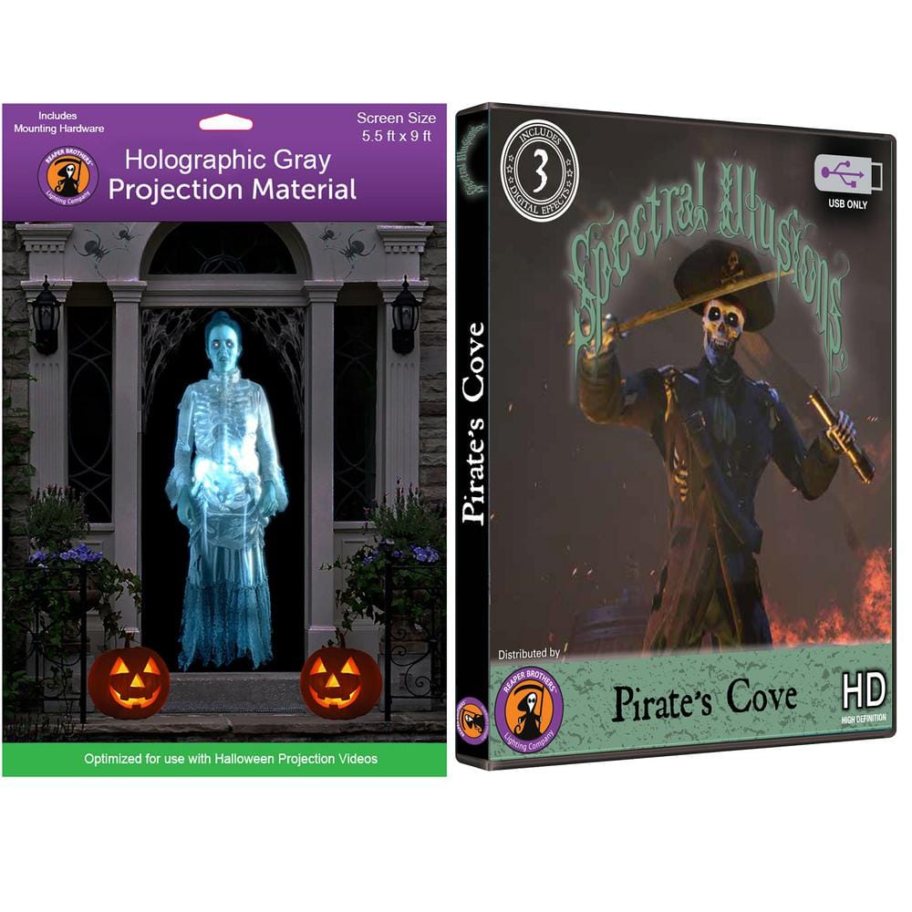 HoliScapes Spectral Illusions Pirates Cove Halloween Digital Decoration ...