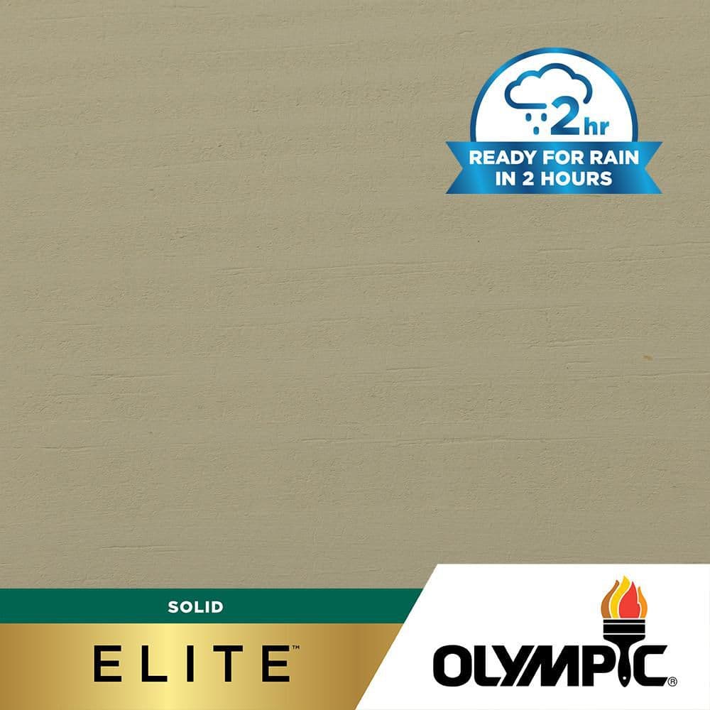 Olympic Elite 5 gal. SC-1071 Sandstone Solid Advanced Exterior Stain ...