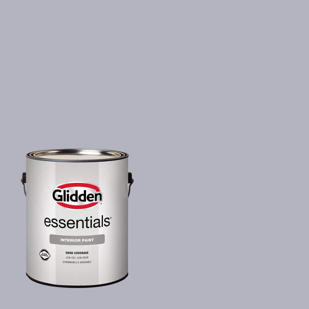 Glidden Essentials 1 gal. PPG1043-4 Glistening Gray Eggshell Interior ...