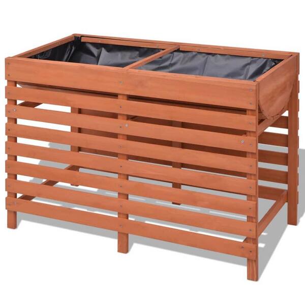 Planter 39.3 in. x 19.6 in. x 27.9 in. Wood H-D0102HEJSXU - The Home Depot