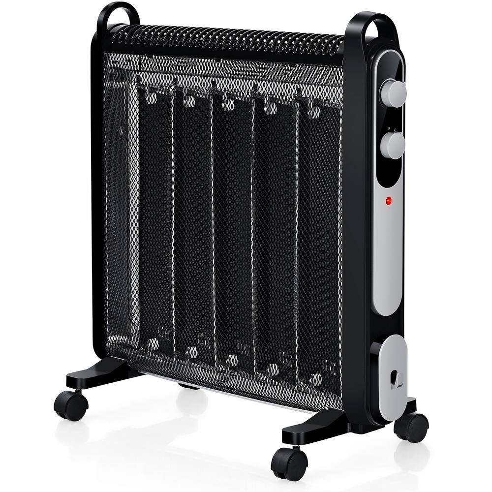 Costway 1500-Watt Forced Air Electric Mica Space Heater Portable Heater ...