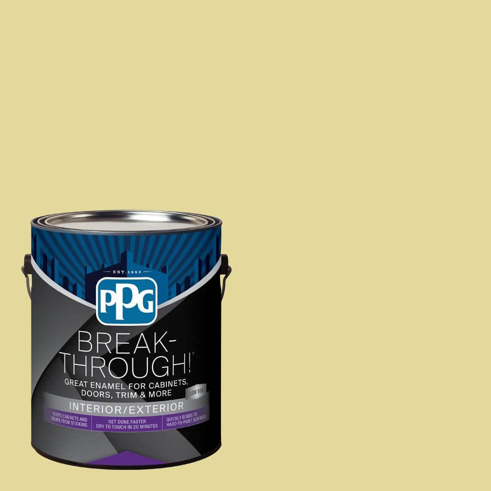 Break-Through! 1 gal. PPG1110-2 Subtle Sunshine Semi-Gloss Door, Trim ...