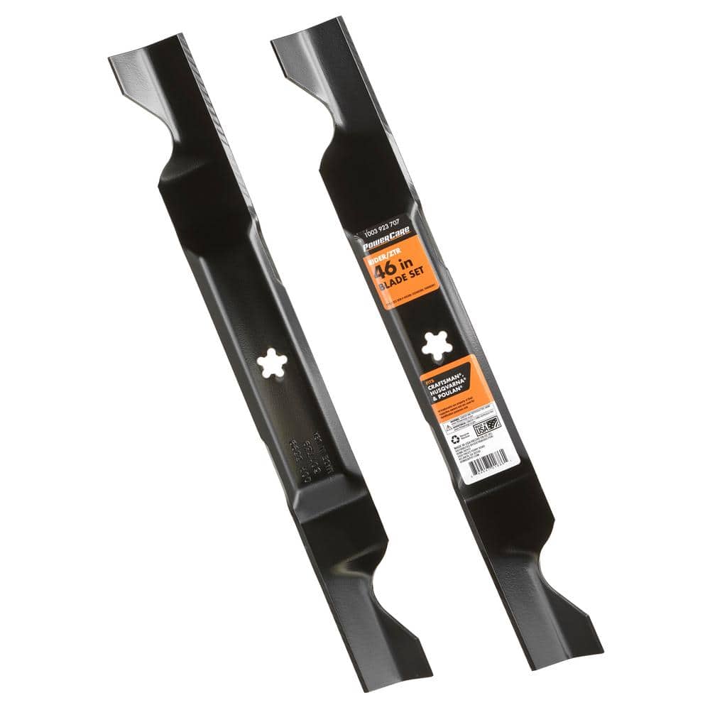 Powercare 2 Blade Set for 46 in. cut Craftsman, Husqvarna, Poulan ...