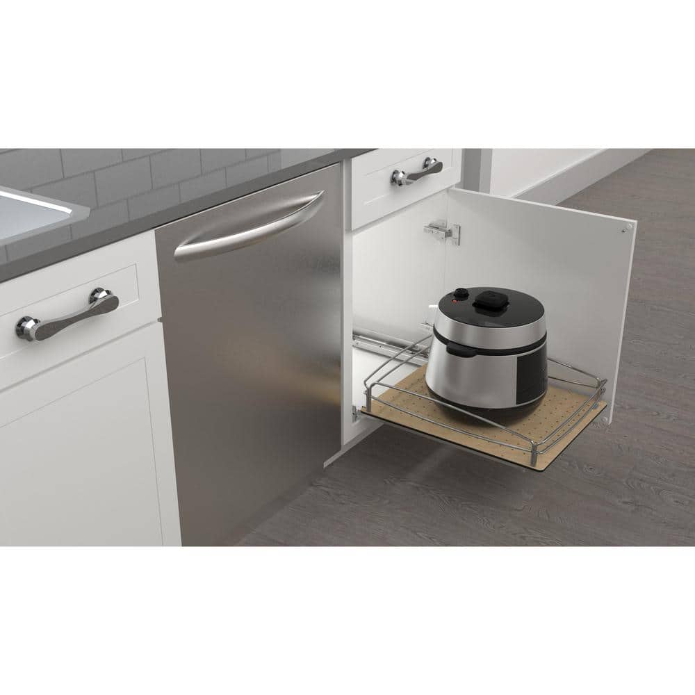 Rev-A-Shelf Solid Bottom Pull Out Base Soft Close Cabinet Organizer ...
