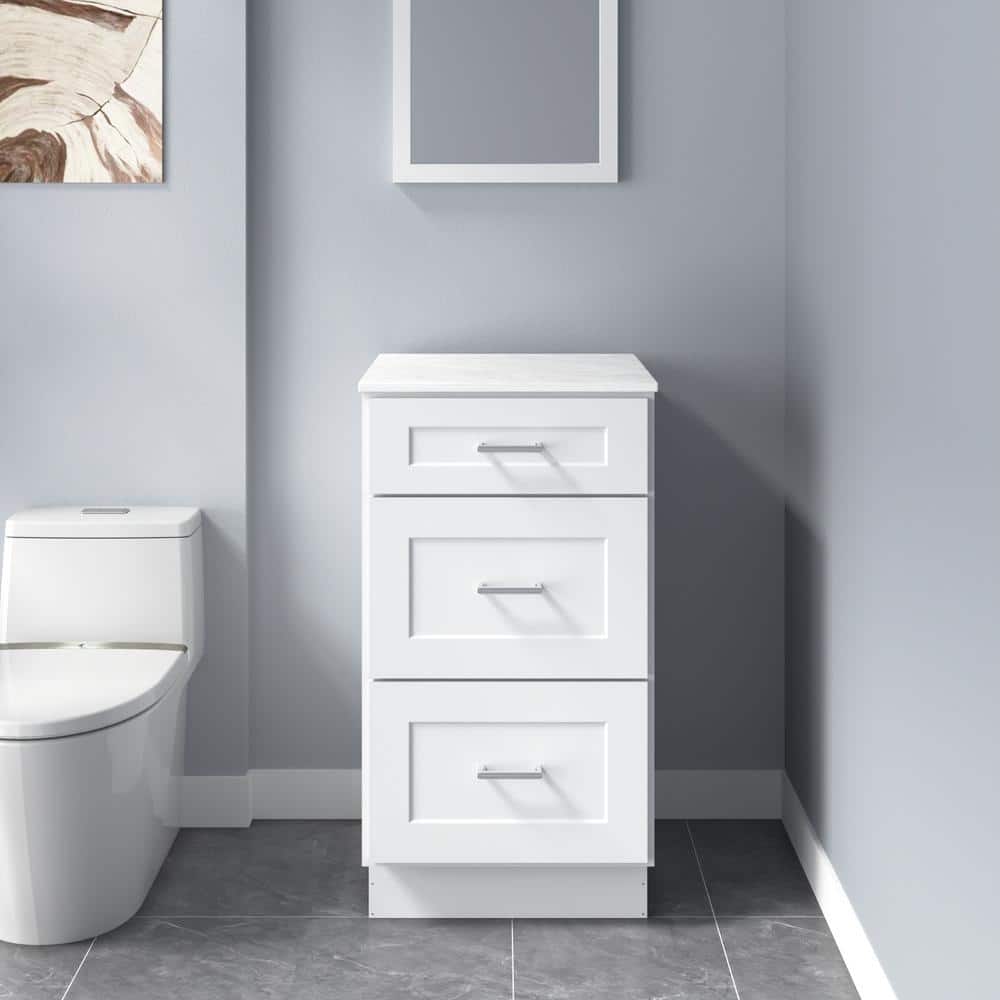 HOMLUX Rockport 18 in. W x 21 in. D x 34.5 in. H Ready to Assemble Bath ...